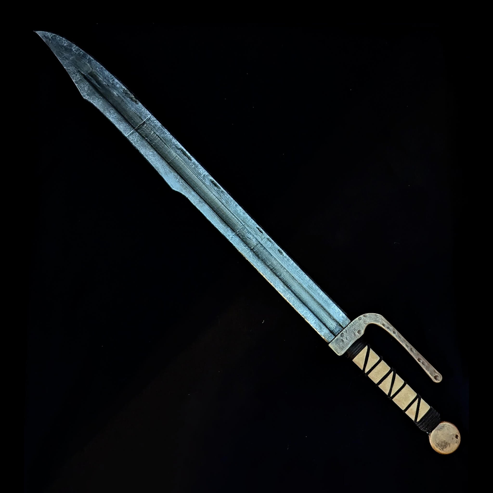 Fantasy Falchion Sword 3D Model Falchion Sword With Khora Handle VR
